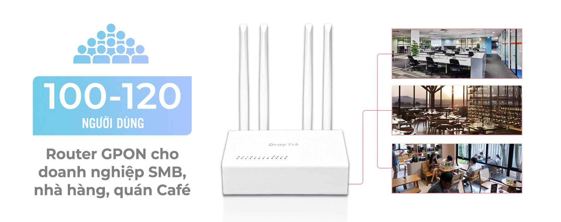 Draytek Vigor 1100AX ONT Wifi 6 AX3000 - wifiprovn.com